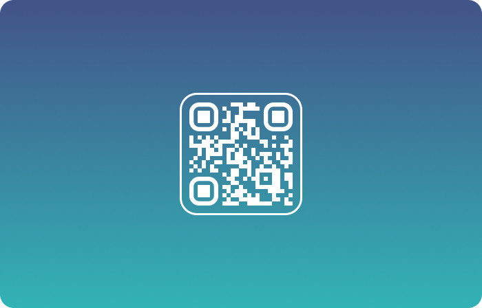 Aqua Cyan Smart Card - TapEasy