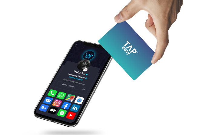 Aqua Cyan Smart Card - TapEasy